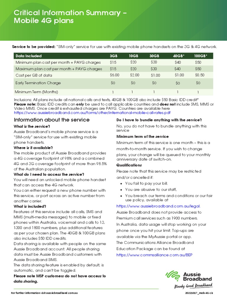 AB Mobile Plans | PDF | 4 G | Mobile Telecommunications User Equipment