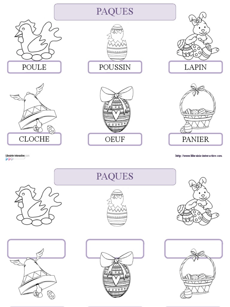 Vocabulaire de Pâques pour Maternelle | PDF | Livres de cuisine ...