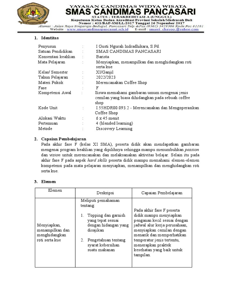 Modul Barista 2 | PDF