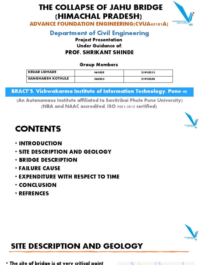 Jahu Bridge PPT 1 | PDF | Bridge | Deep Foundation