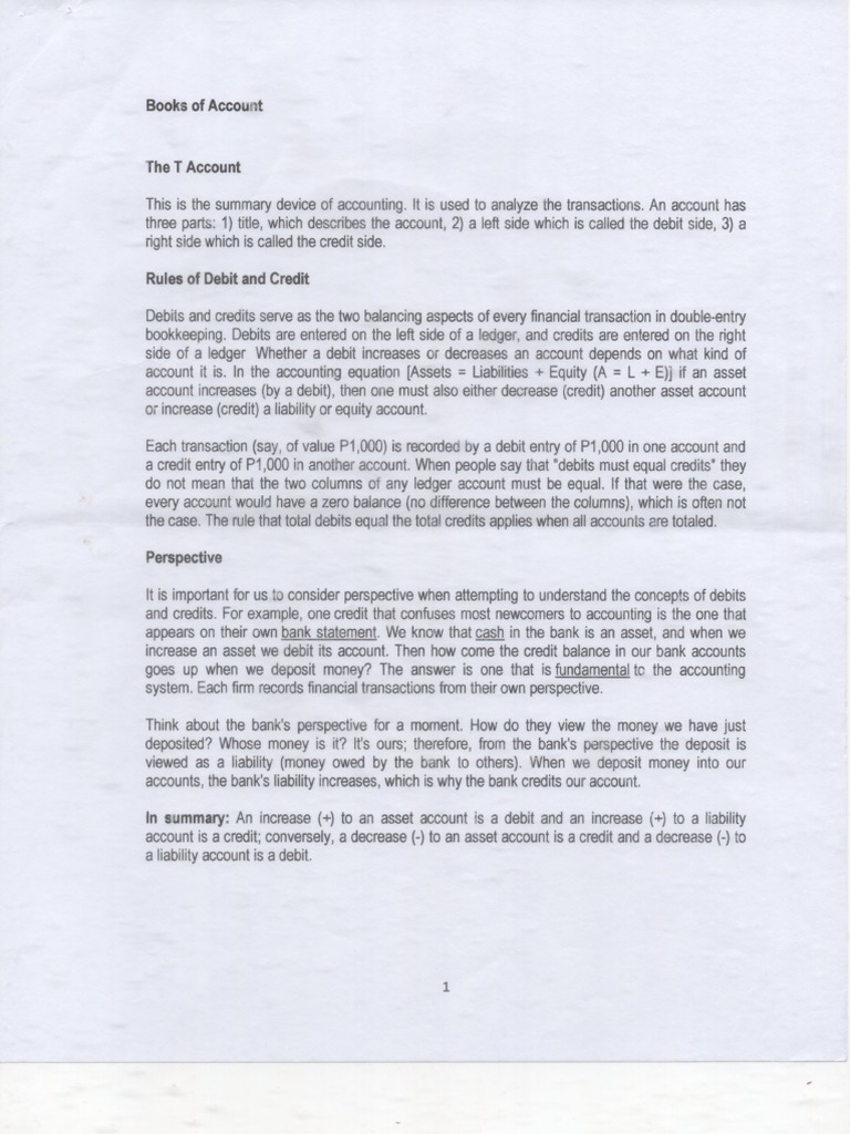 Books of Account | PDF