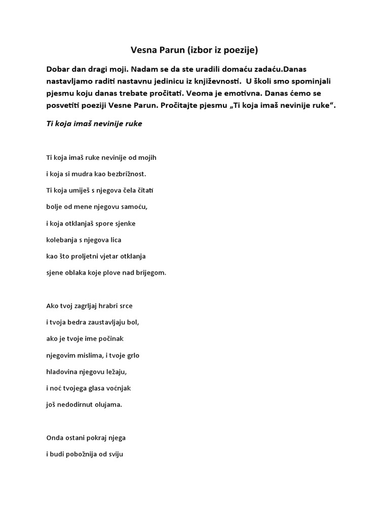 Vesna Parun | PDF