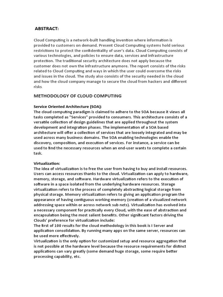 Cloud Computing 1sss Pdf Cloud Computing Computing