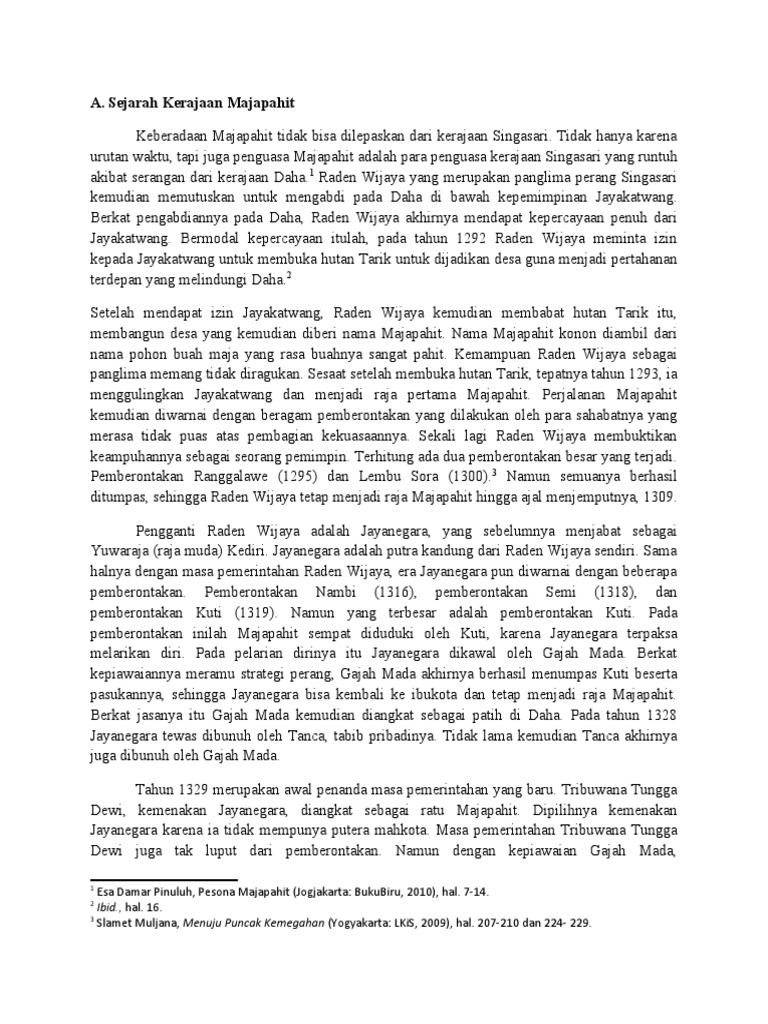 Sejarah Majapahit Terungkap | PDF