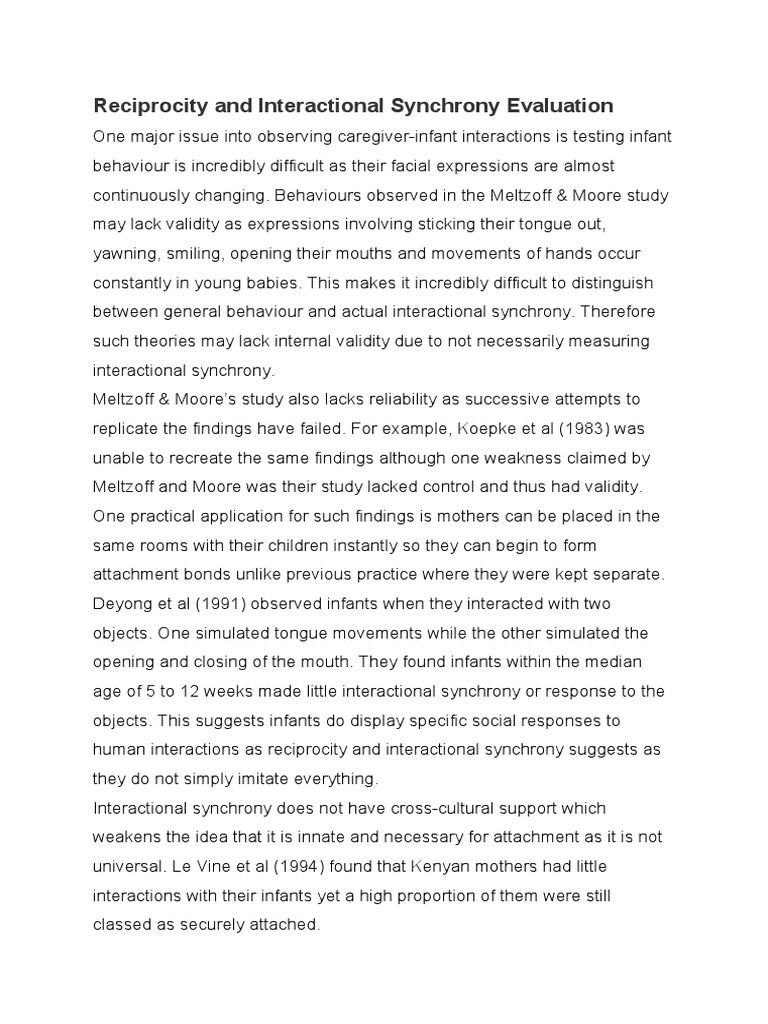 Attachment Evaluation Document | PDF | Attachment Theory | Cognitive ...