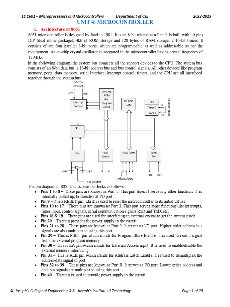 Microcontroller 8051 - Introduction | PDF | Microcontroller | Pointer ... Microcontroller 8051 - Introduction | PDF | Microcontroller | Pointer ...