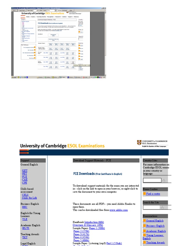 FCE Overview | PDF | Humanities Education | Language Acquisition