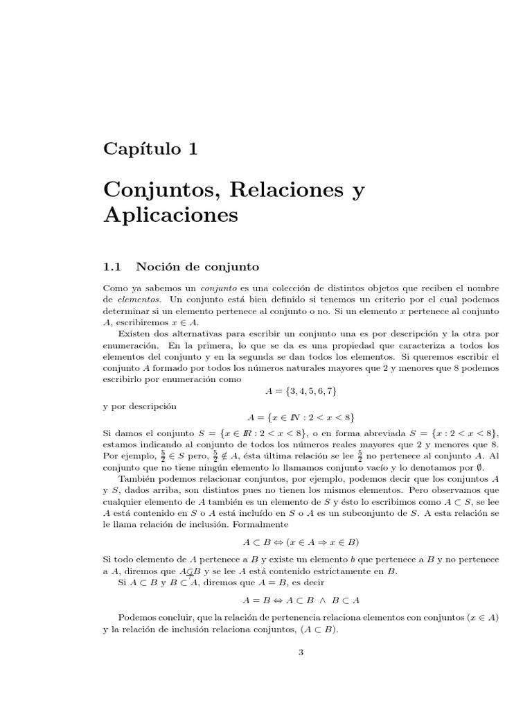 Relaciones y Funciones | PDF | Conjunto (Matemáticas) | Álgebra
