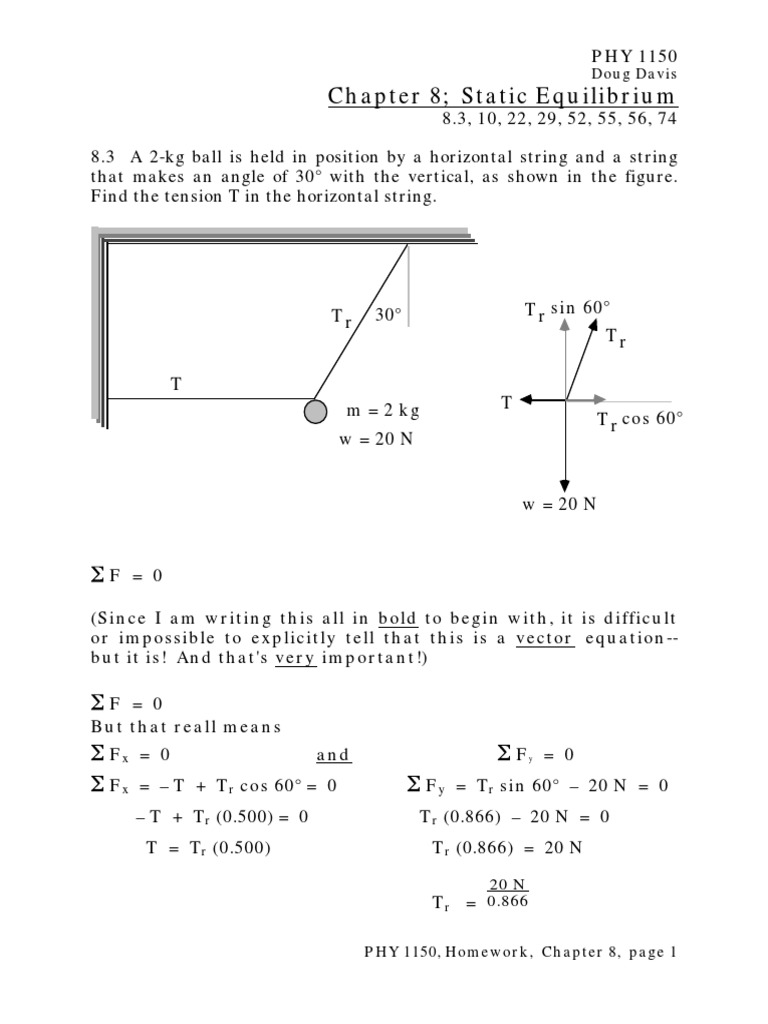 CH 08 | PDF | Force | Tension (Physics)