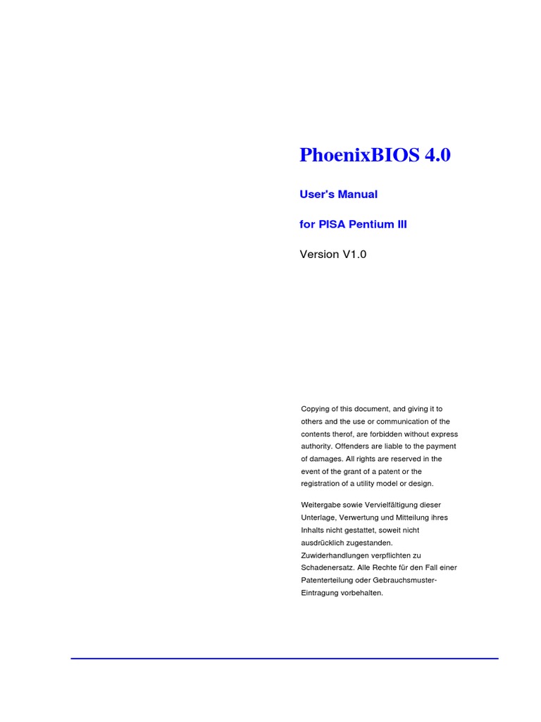 BIOS User Manual C341 V100 | PDF | Bios | Booting