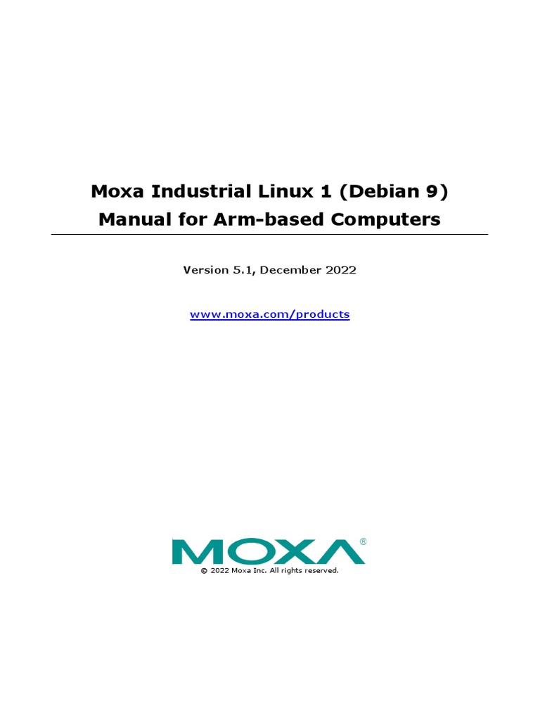 Moxa Industrial Linux 1 Debian 9 Arm Based Computers Manual v5.1 | PDF ...