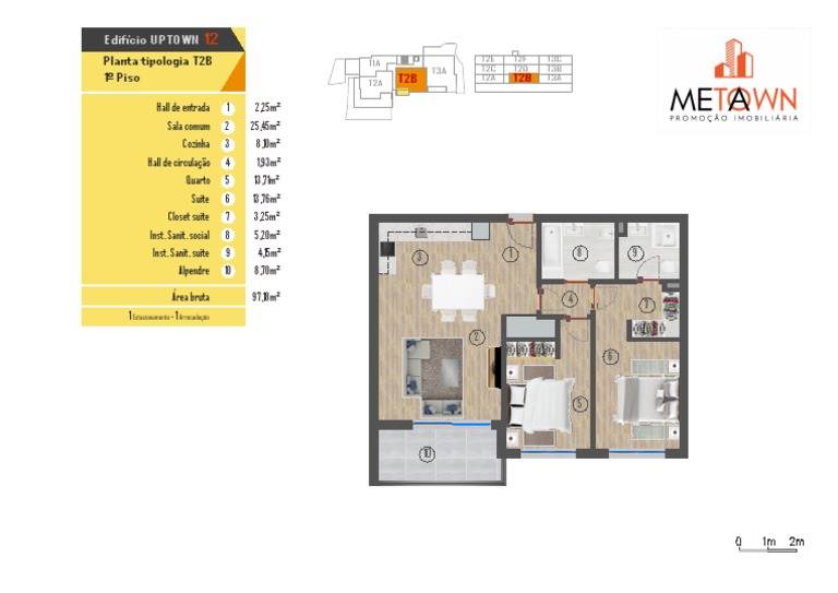 Planta T2-B 1 Piso | PDF