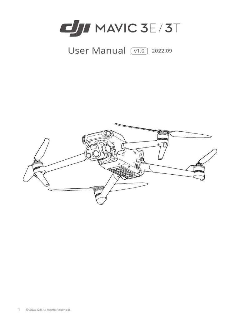 DJI Mavic 3E 3T User Manual en | PDF | Electromagnetic Interference ...