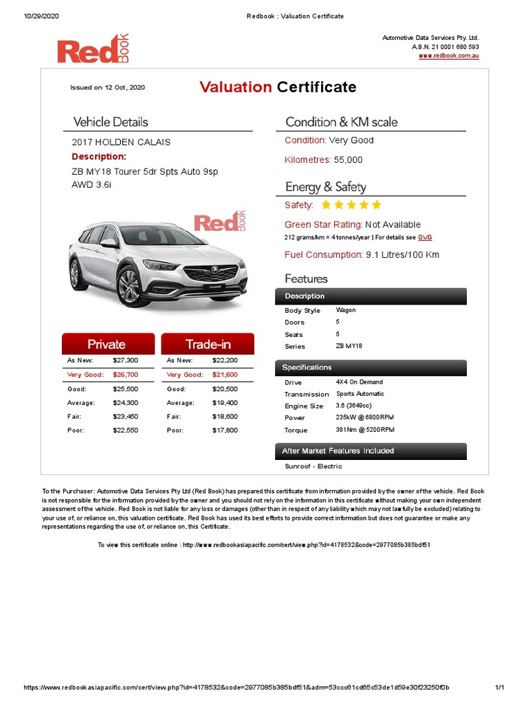 Valuation: Certificate | PDF | Four Wheel Drive | Motor Vehicle