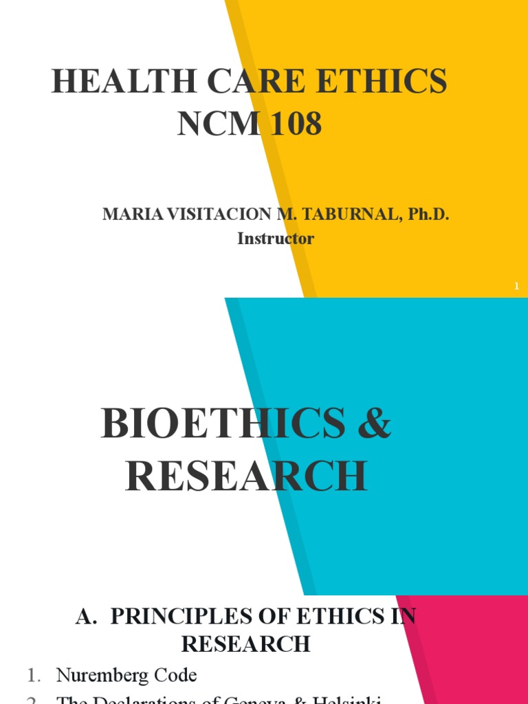 Bioethics Research | PDF | Evidence Based Practice | Evidence Based Medicine