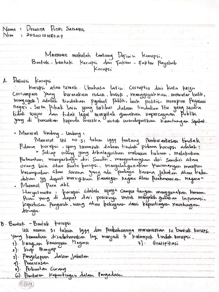 Deswita Putri Salsabil - 2020010108027 | PDF