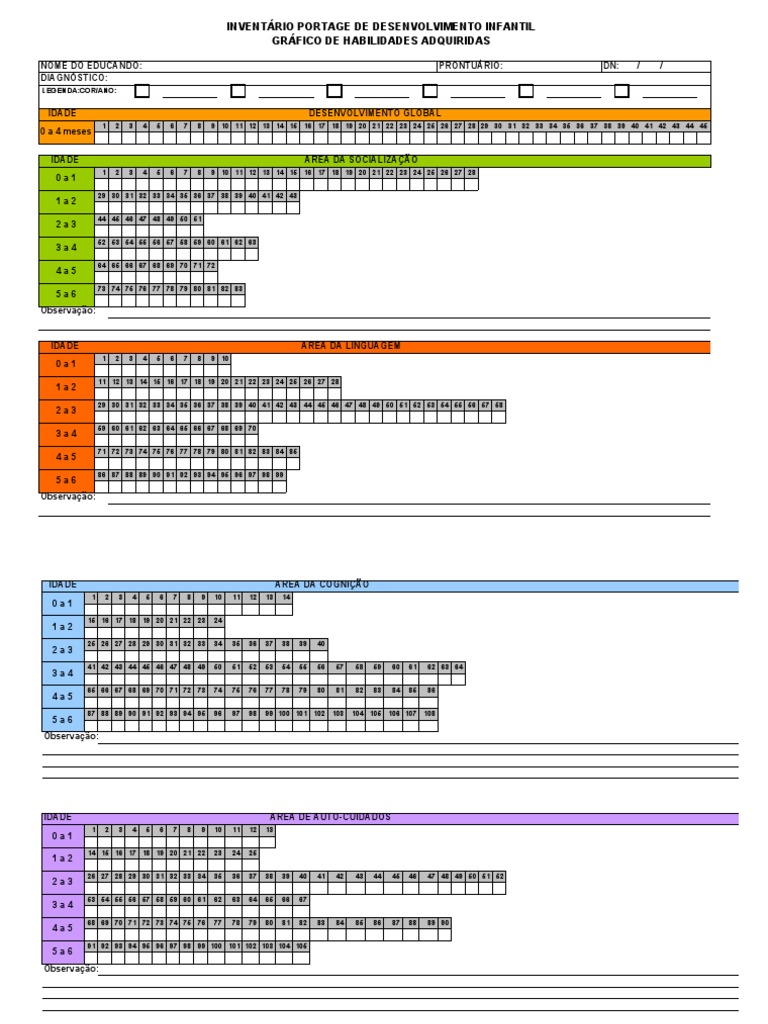 Gráfico INDIVIDUAL - Portage | PDF
