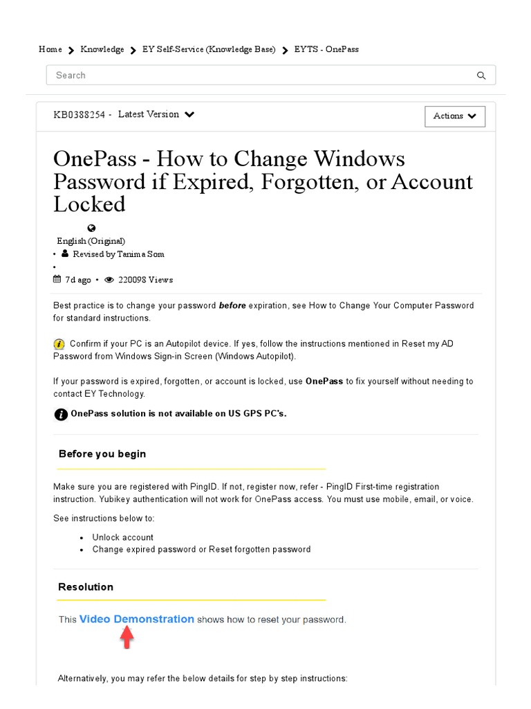 Onepass | PDF | Login | Password