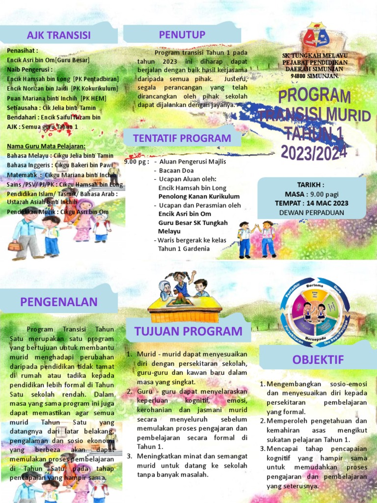 Brosur Program Transisi Tahun 1 2018 | PDF