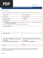 Client Acceptance and Sign Off Form | PDF