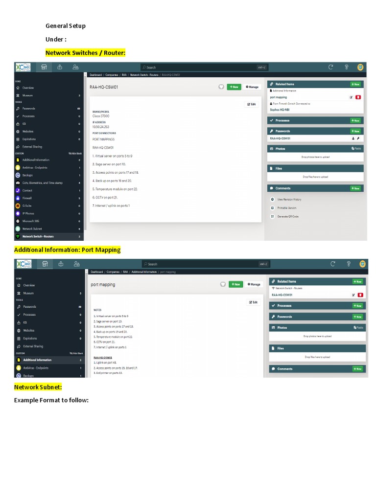 Hudu Standard Documentation Template Ver 1 02 03 2023 | PDF | Business | Computers