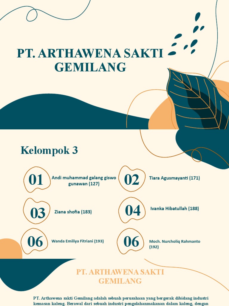 Profil PT. Arthawena Sakti Gemilang | PDF