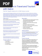 Sabre Training Manual | PDF | Travel Agency | Airlines