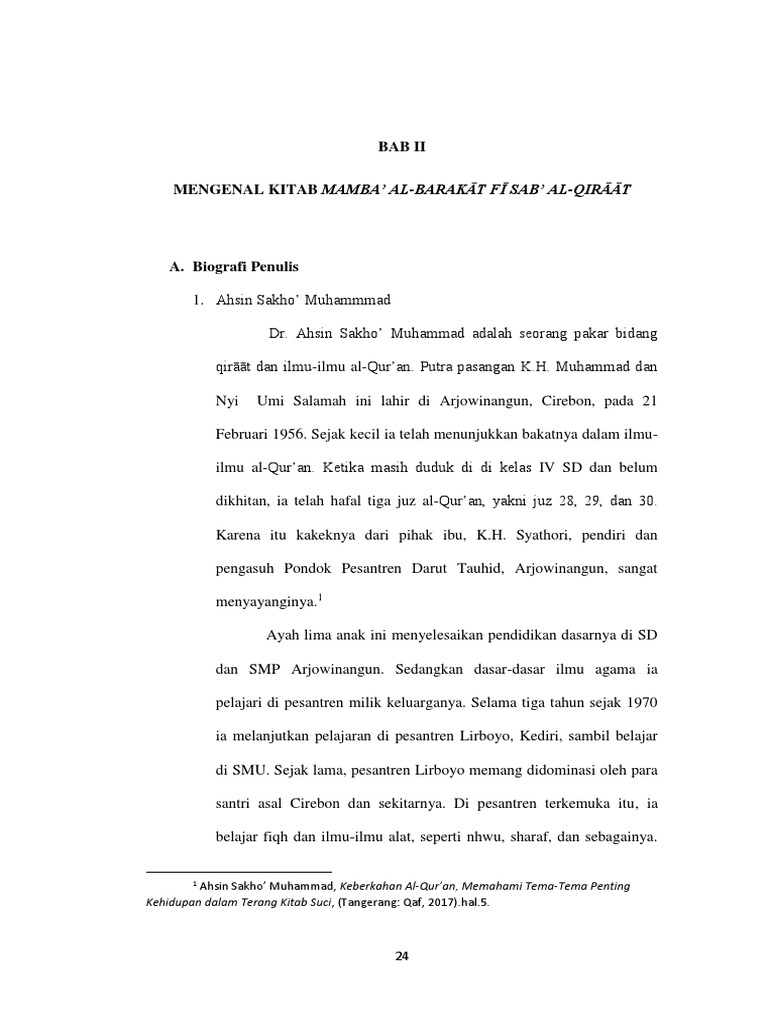 Kitab Karya Kh. Ahsin Sakho | PDF