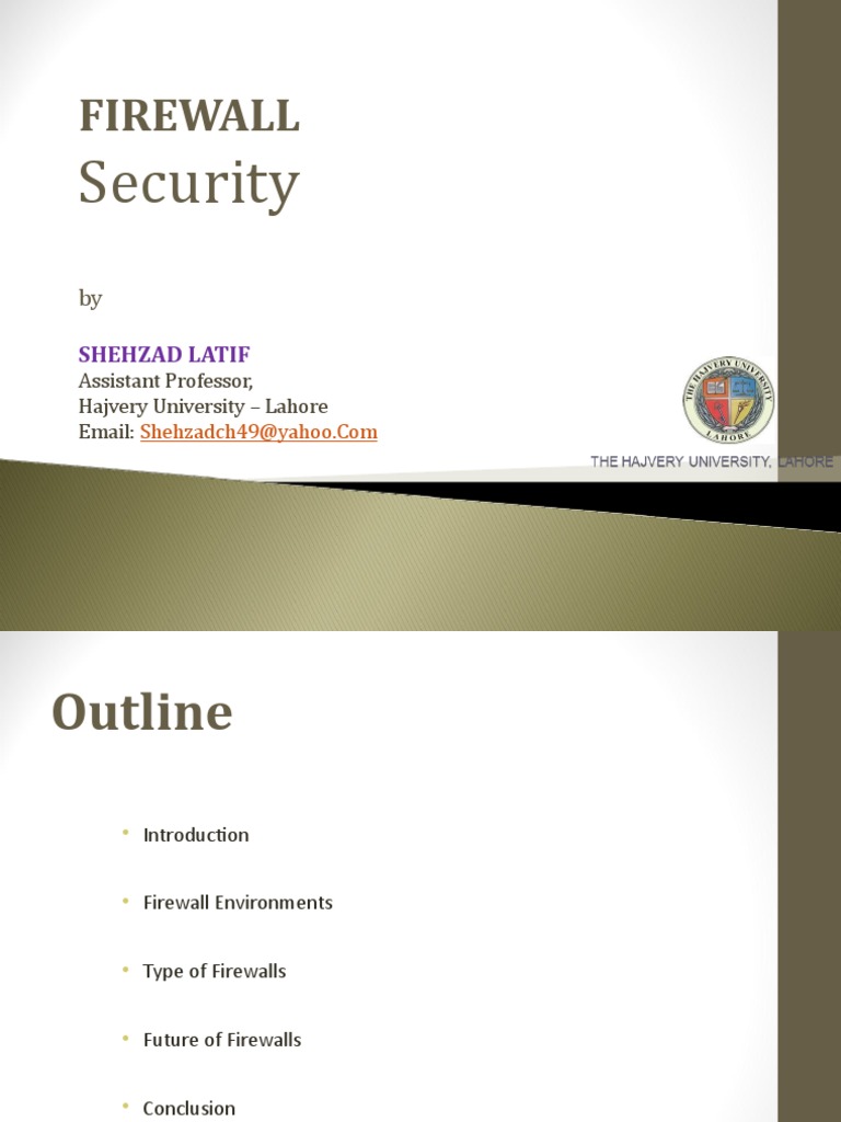 Firewall Security | PDF | Computer Network | Firewall (Computing)