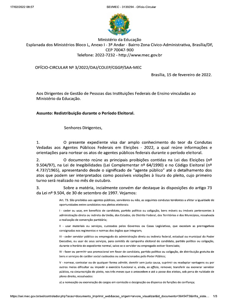 Oficio Circular 3 2022 | PDF Oficio Circular 3 2022 | PDF