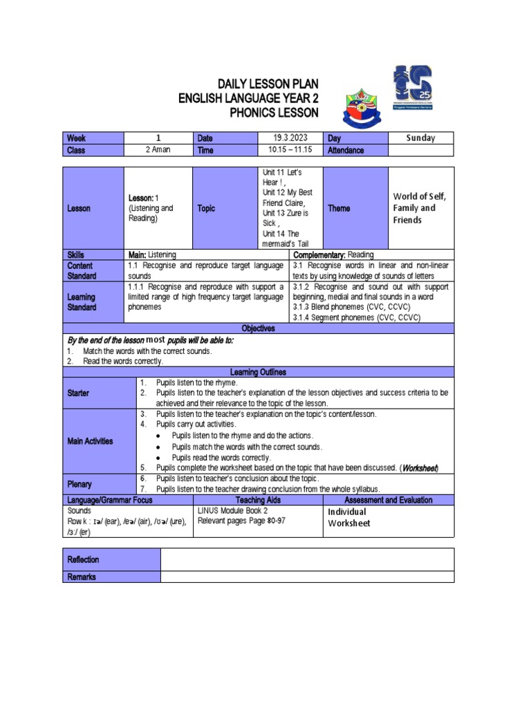 RPH English YEAR 2 | PDF | Phonics | Cognition