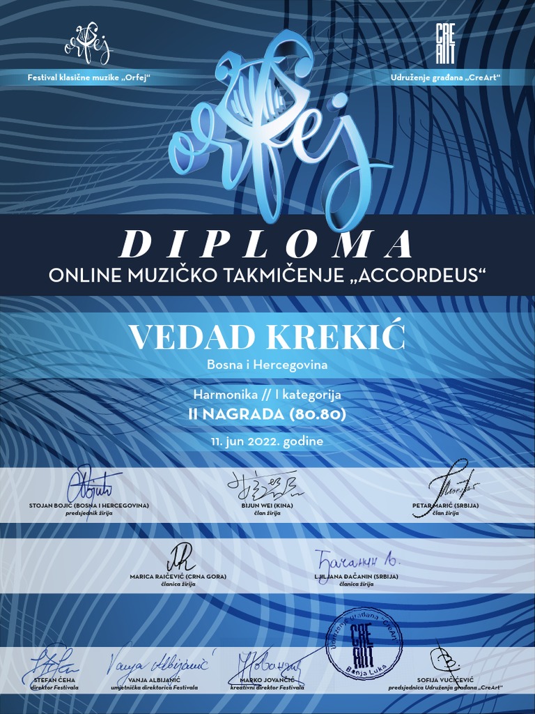 Diploma: Vedad Krekić | PDF