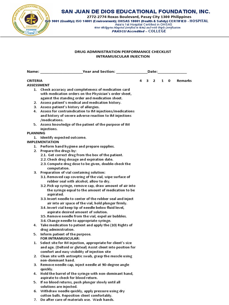 Id Eval Tool | PDF | Injection (Medicine) | Health Care
