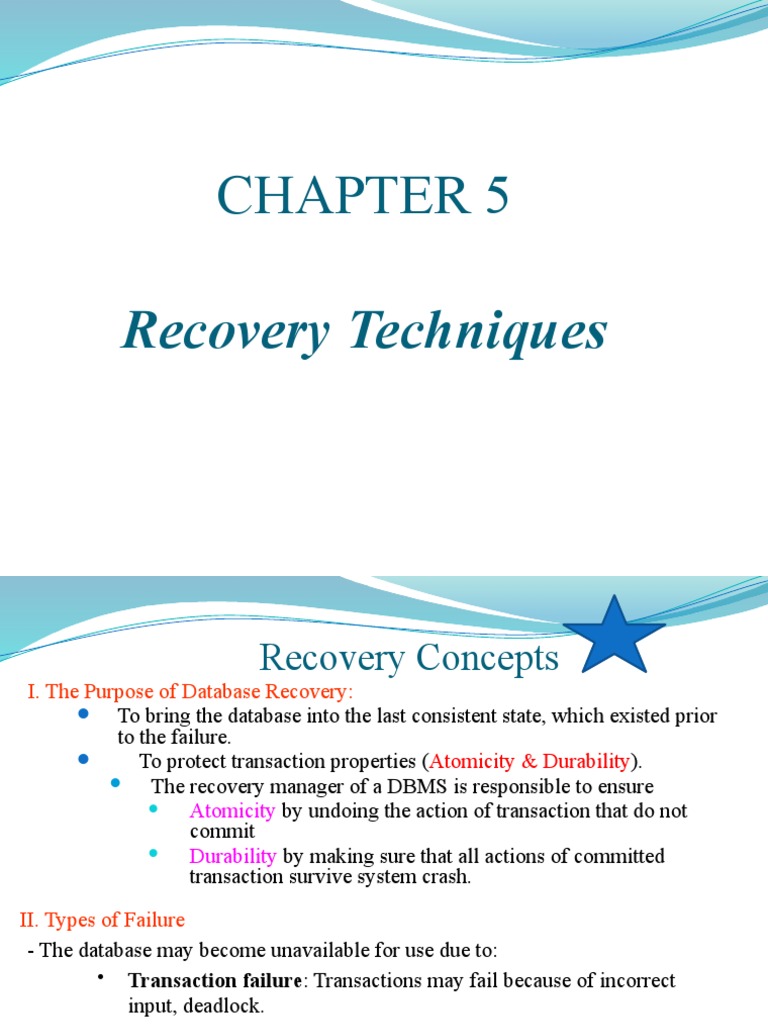 Recovery Techniques | PDF | Database Transaction | Databases