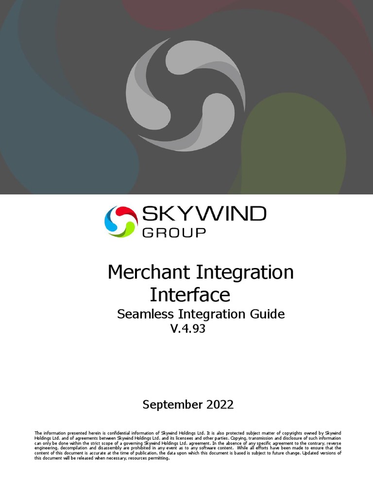 Skywind Seamless Integration Guide - EU v.4.93 | PDF | Parameter ...