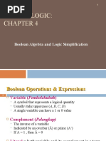 Boolean Algebra Cheat Sheet | PDF