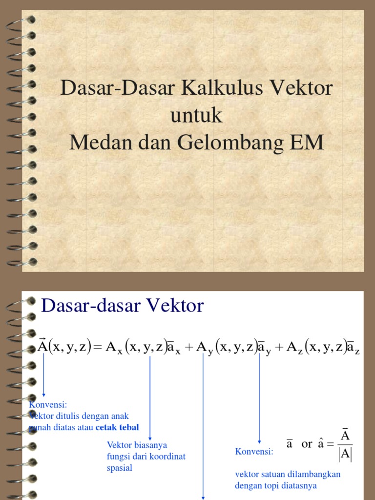 2a. Dasar Kalkulus Vektor | PDF