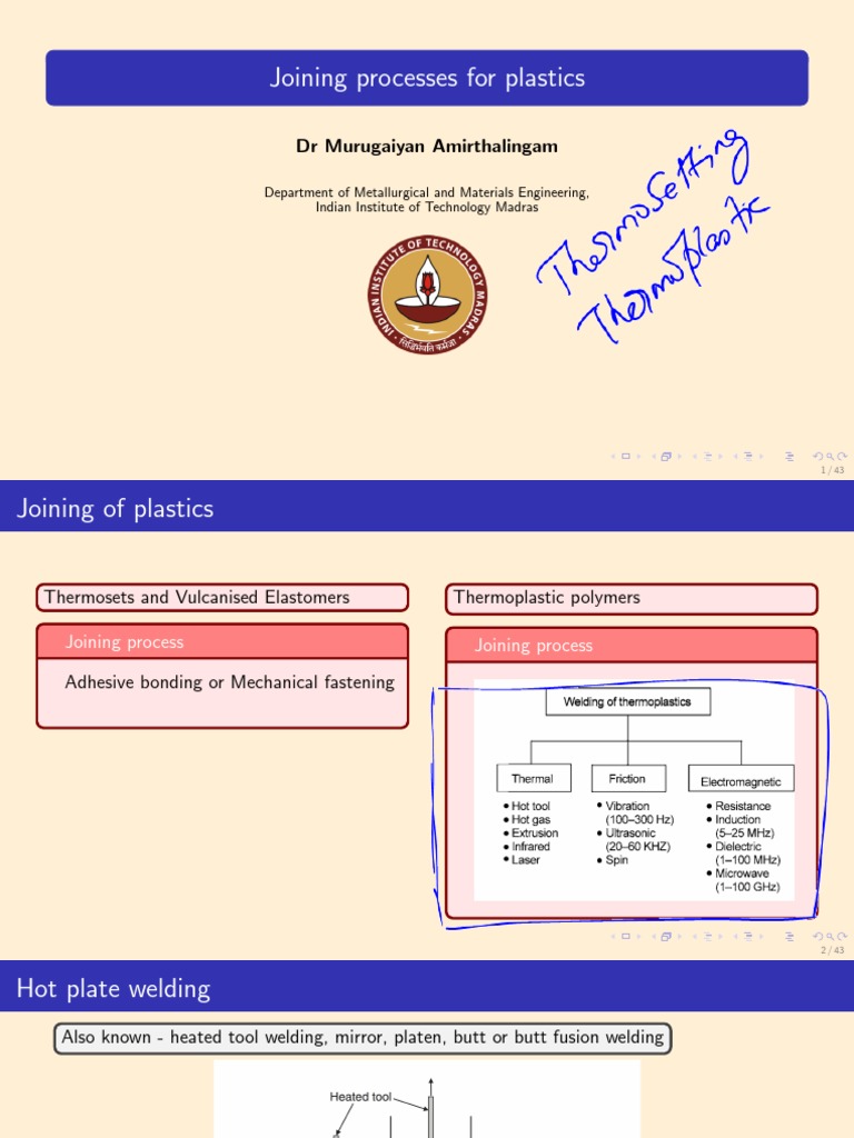 Lectures - 2016 - Joining of Plastics | PDF | Adhesive | Construction