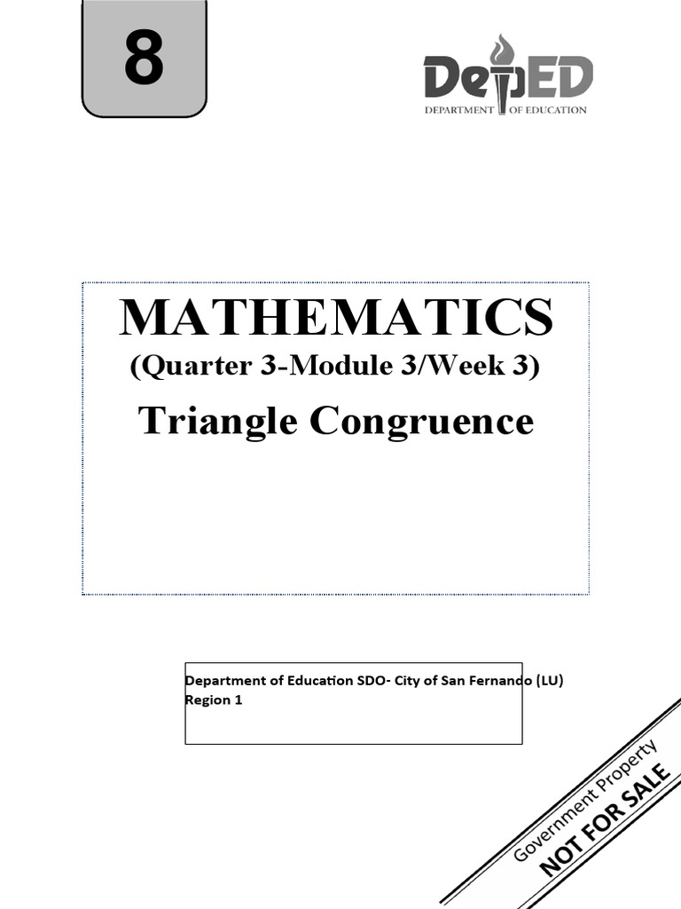 Math 8 Blended Learning Activity | PDF | Triangle | Classical Geometry