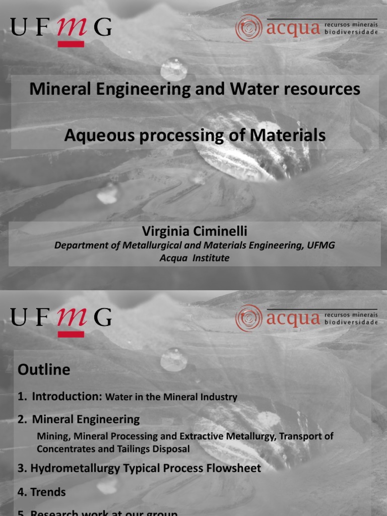2023 Aula 1 Ciminelli Introdução | PDF | Mining | Zinc