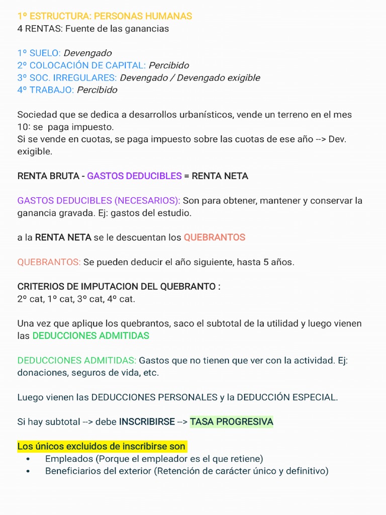 Impuestos I - Resumen FINAL | PDF