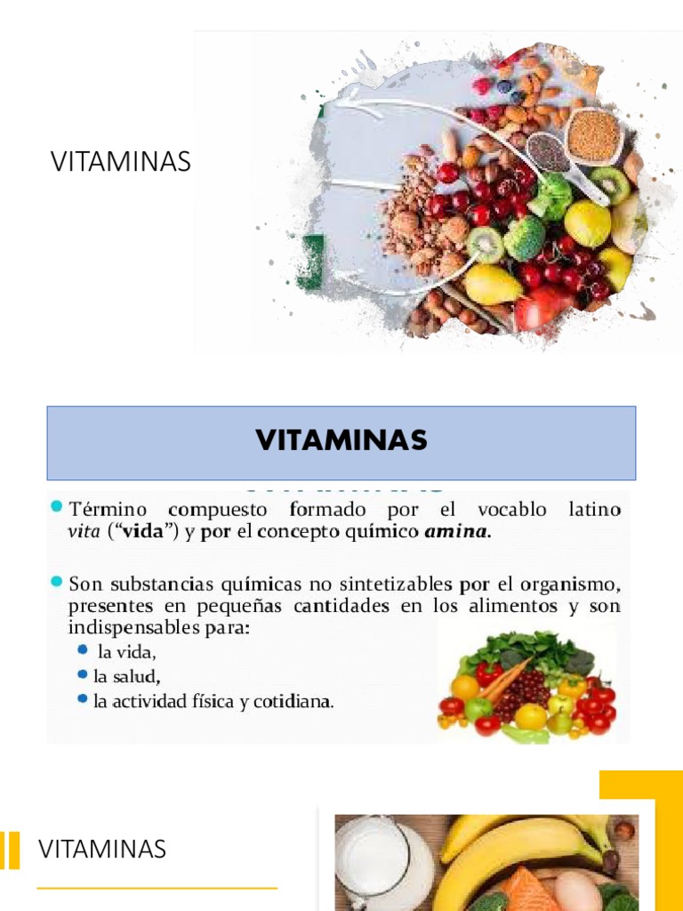 VITAMINAS | PDF | Vitamina | Vitamina a