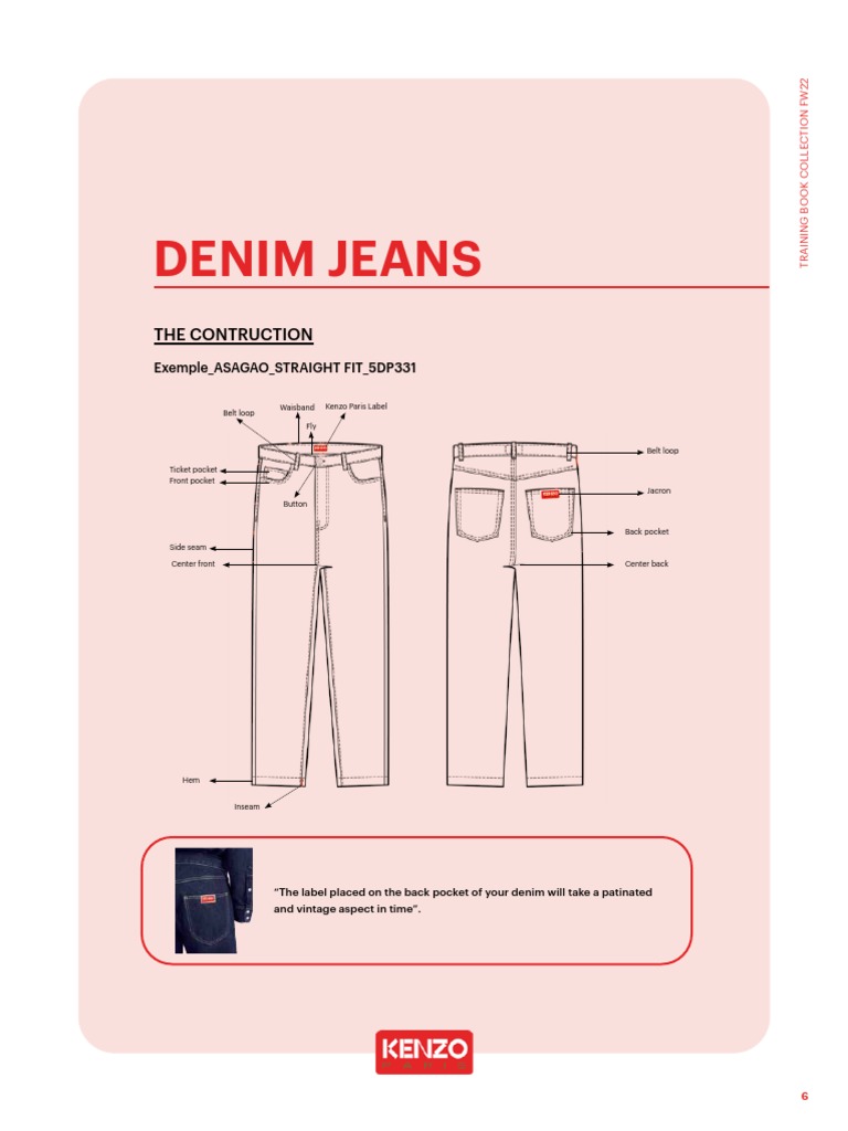 Denim Jeans: The Contruction | PDF | Jeans | Seam (Sewing)