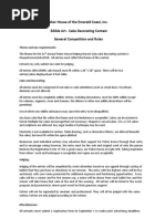 NEC Birmingham Competition Guidelines | PDF | Cakes | Cupcake