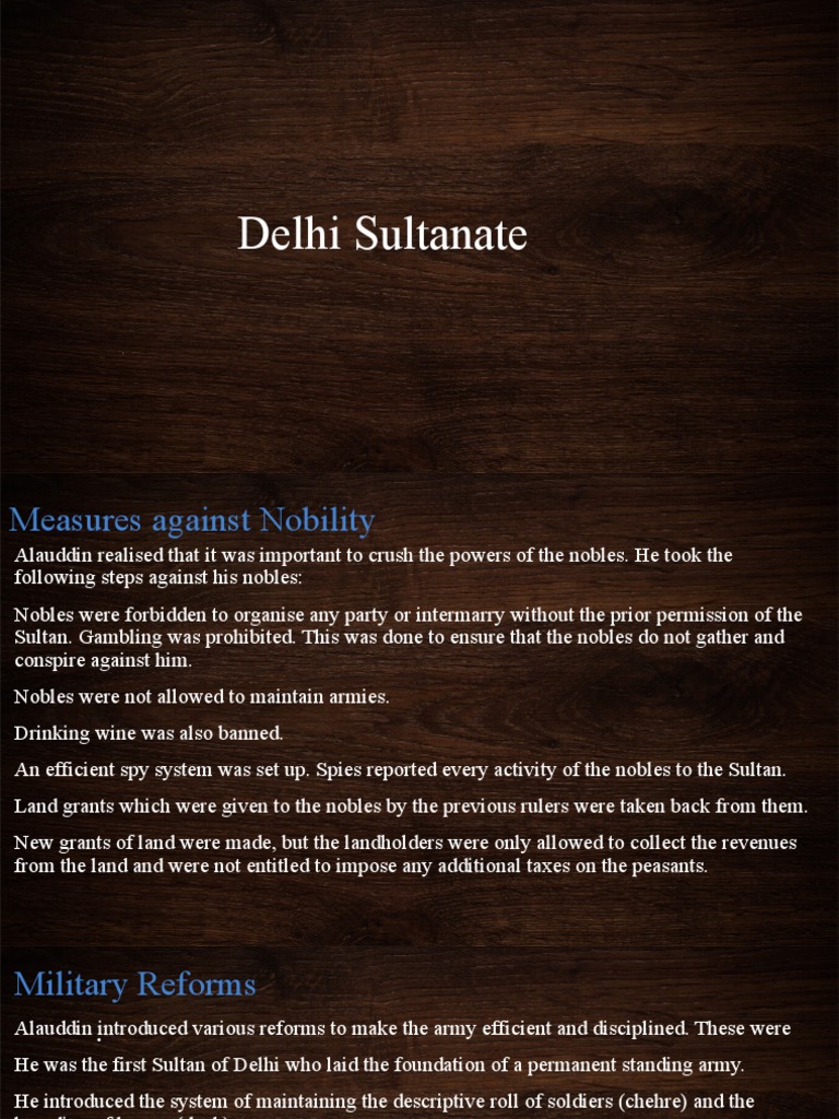 Delhi Sultanate | PDF
