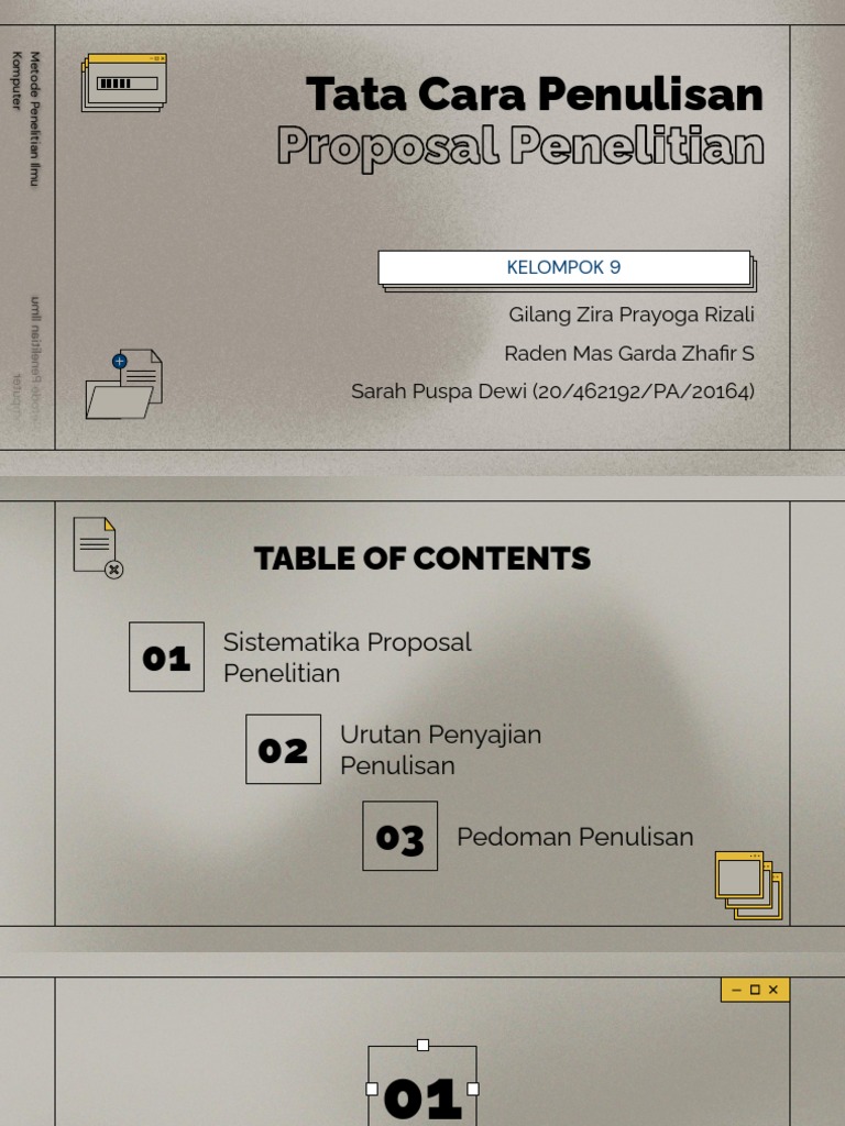 Pedoman Penulisan Usulan Penelitian | PDF