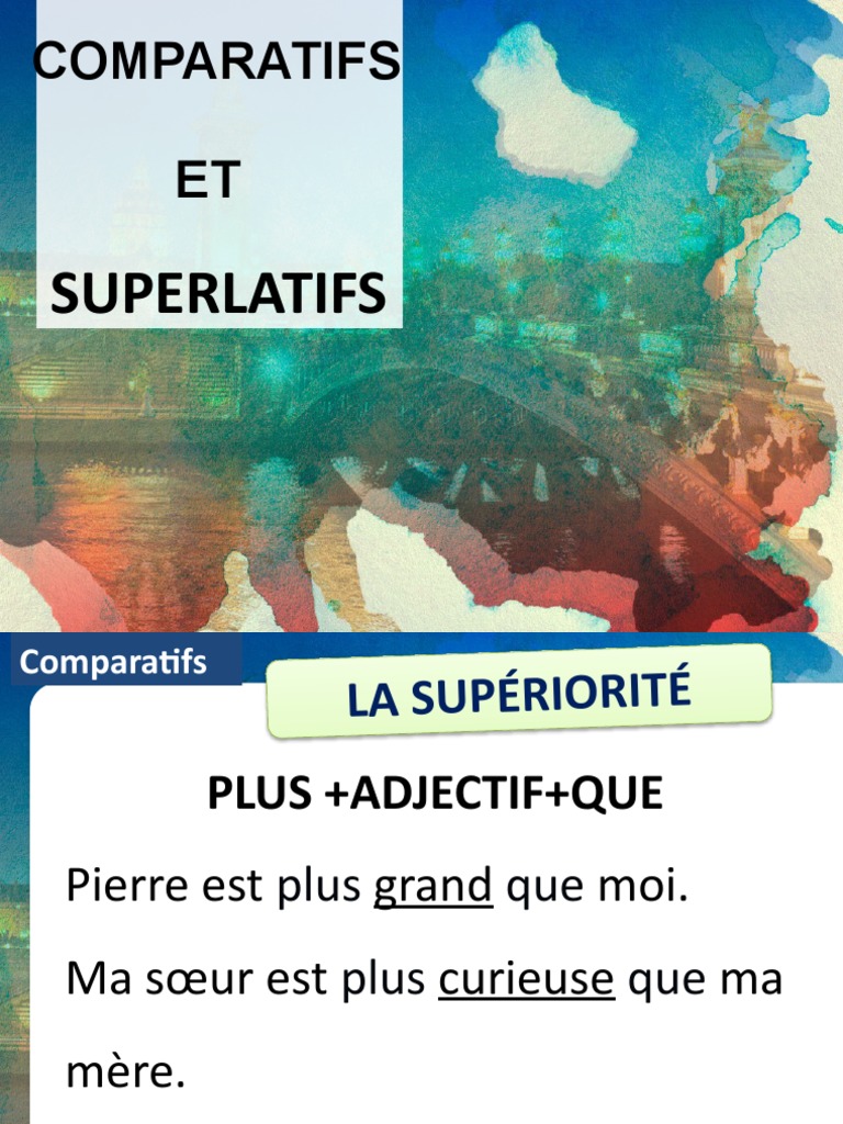 Comparatifs ET: Superlatifs | PDF