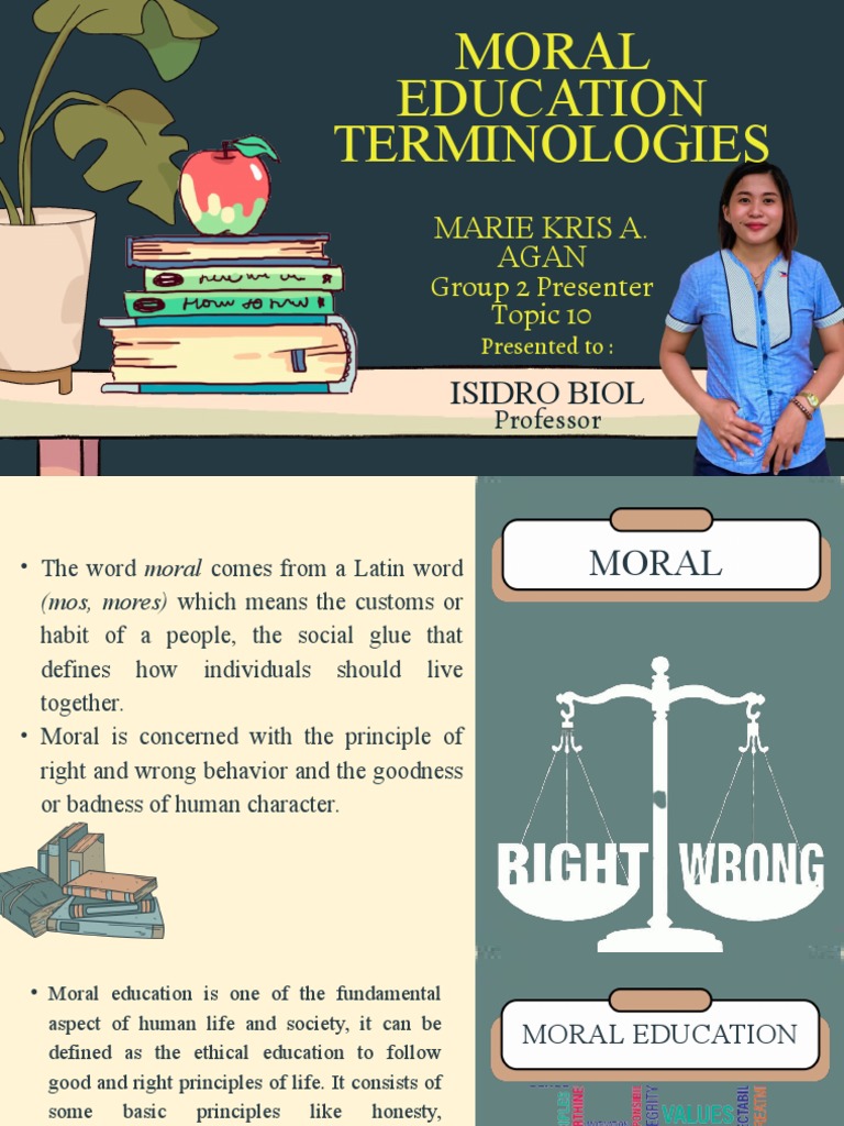 Moral Education Terminologies Explained | PDF | Theology | Political ...