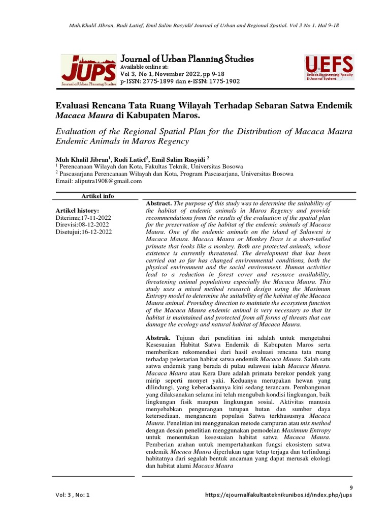 326-File Utama Naskah-1355-1-10-20221216 | PDF | Earth Sciences | Biogeography