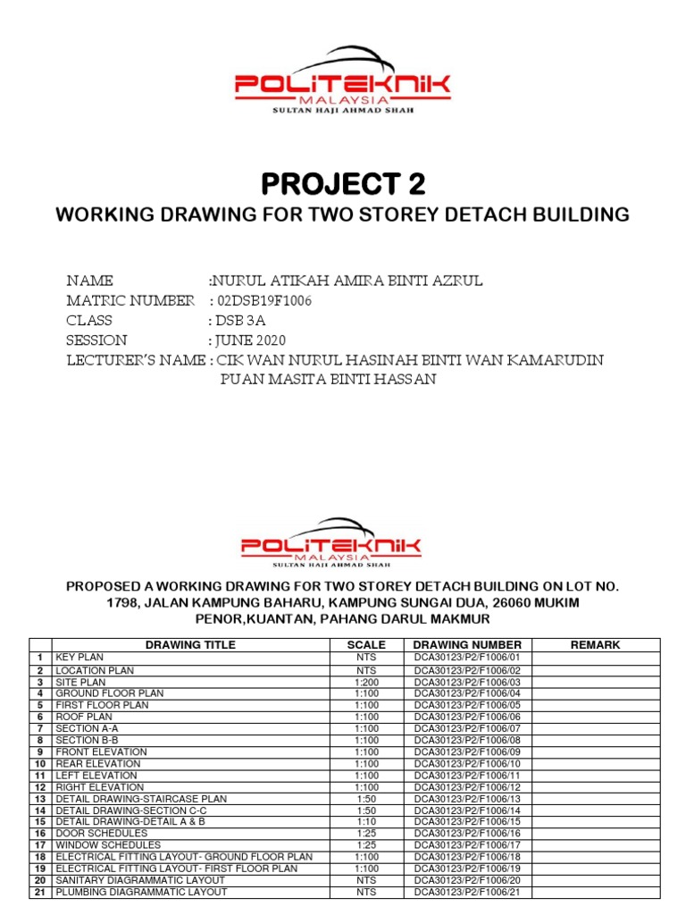 Final Project 2 Full Drawing | PDF | Building Technology | Buildings And Structures